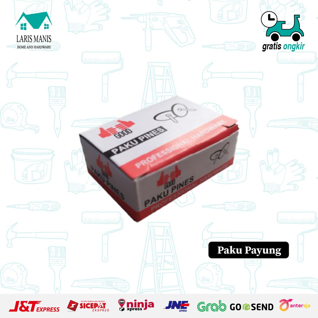 Jual Paku Payung Biasa Thumbtack Standar Satu Pack Kecil | Shopee Indonesia