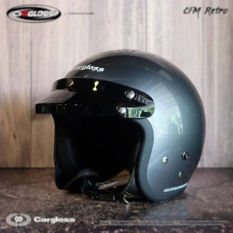 Jual HELM CARGLOSS GREY GLOSS ORIGINAL HELM CARGLOSS ORIGINAL GREY ...