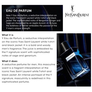 Jual Parfum YSL Y Eau De Parfum 100 ml Original Man Perfume Cowok Pria ...