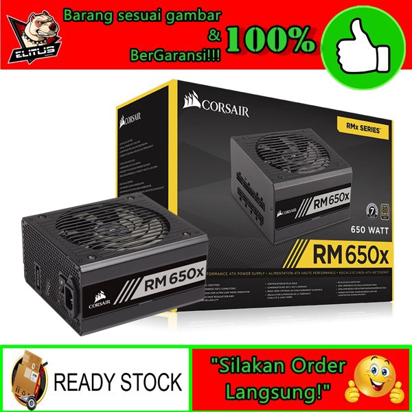 Jual PSU Corsair RM650x 80+ Gold Fully Modular 650W ATX Power Supply | Shopee Indonesia