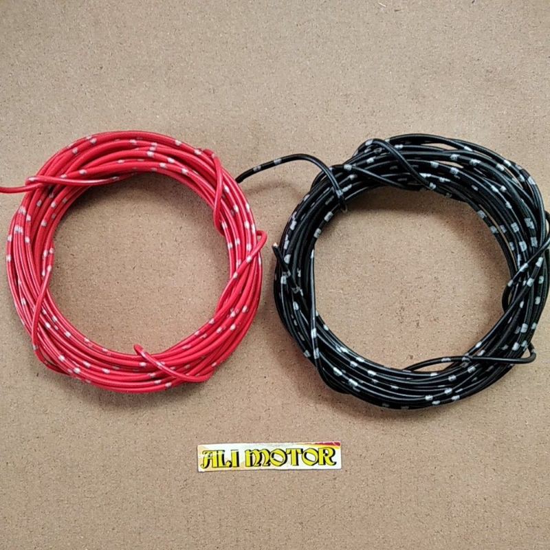 Jual Kabel Listrik kabel body bintik-bintik motor tembaga 0,85 murni 5m | Shopee Indonesia