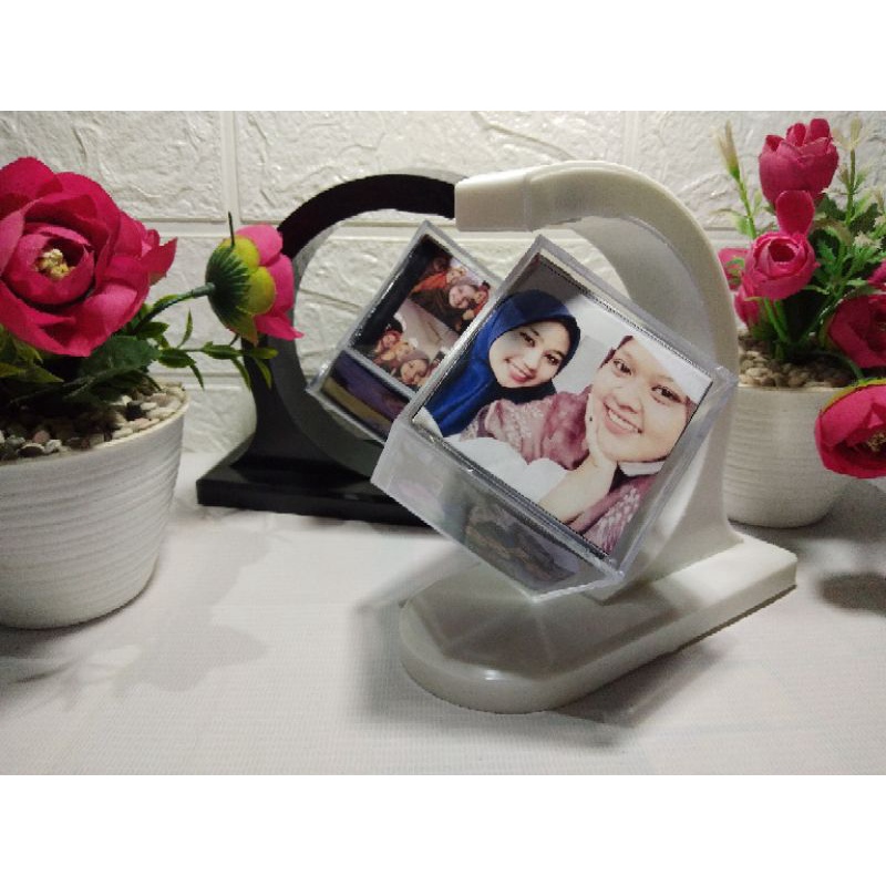 Jual Frame foto magnet kubus kotak kado custom hadiah wedding birthday ...