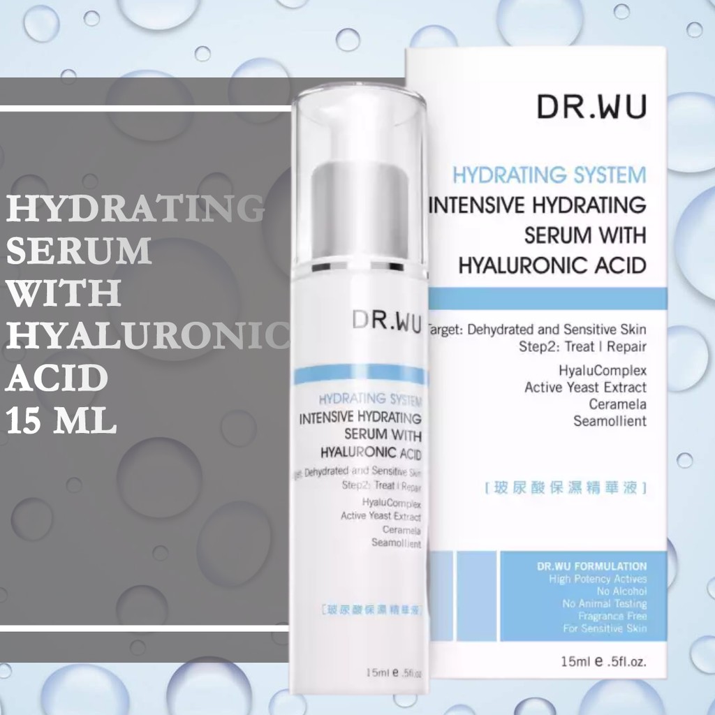 Jual Dr Wu Hydrating System Intensive HydratinG Serum with Hyaluronic Acid 15 ml | Shopee Indonesia