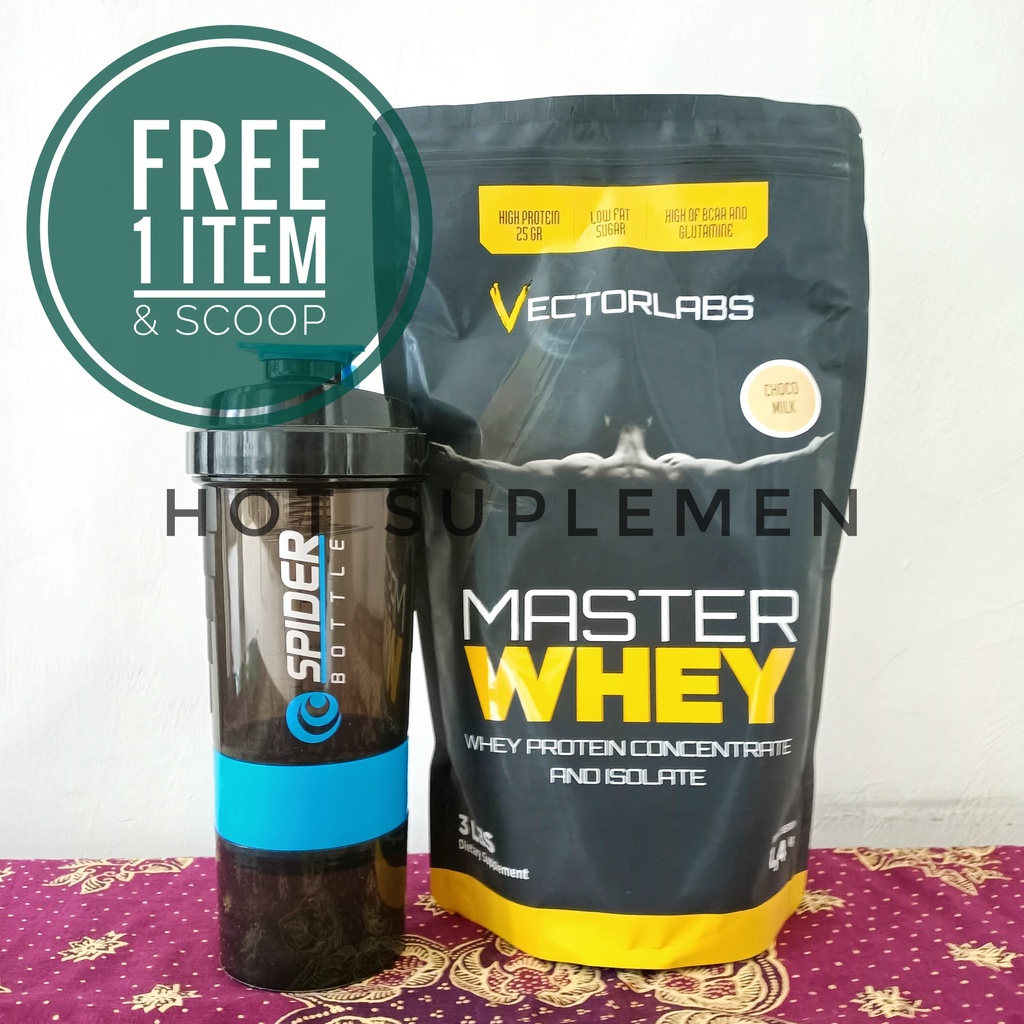Jual Vectorlabs Master Whey 3Lbs 3 Lbs Whey Protein Iso Isolate ...