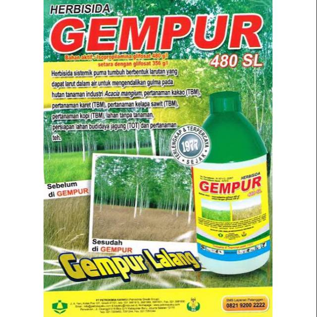 Jual Herbisida gempur 480 sl. 1 liter | Shopee Indonesia