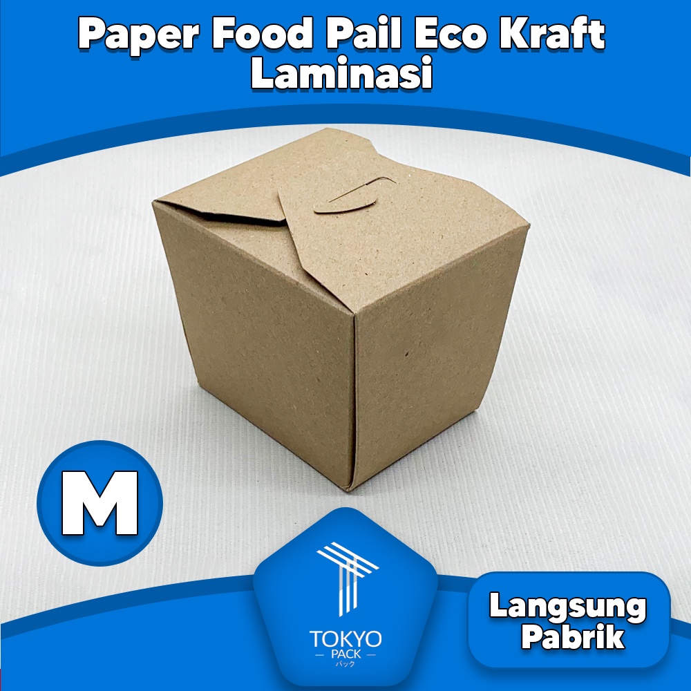 Jual FOOD PAIL M/RICE BOX PAPER M/FOOD PAIL BOX KRAFT MEDIUM MURAH ...
