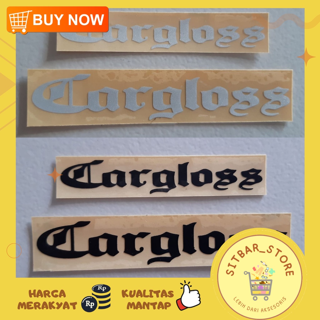 Jual Stiker Cutting Helm Carglos Model Bogo Dapat 2 Pcs Besar Dan Kecil ...