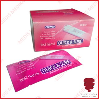 Jual Test Hamil Quick & Sure OneMed Tes Kandungan Cek Kehamilan Pack ...