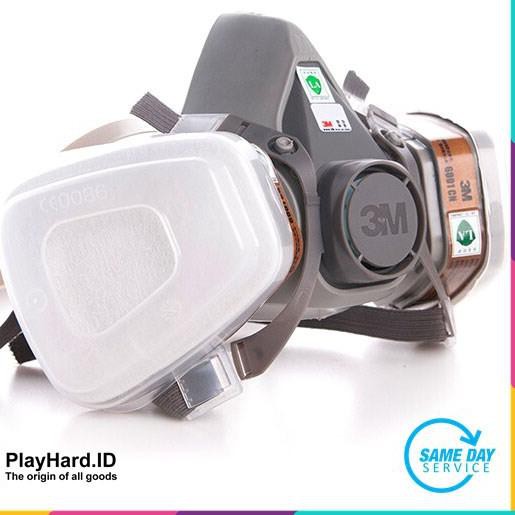 Jual Top Produk 7 In 1 Safety Half Face Respirator Gas Mask Masker ...