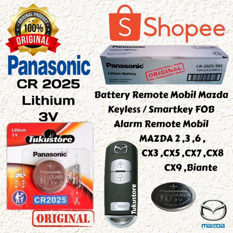 Jual Baterai Remote Mobil Mazda 2 ,3 ,6 CX-5 CX-7 CX-8 CX-9 MAZDA 2 ...