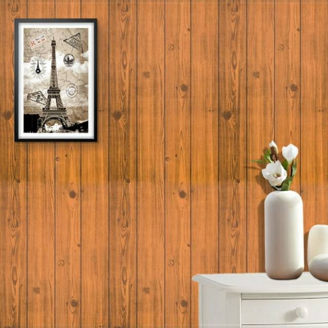 Wallpaper Dinding Kayu Coklat 45cm x 10m | Shopee Indonesia