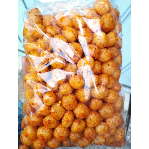 Jual cimol kering-endog lewo 500gr - rasa original dan pedas balado ...