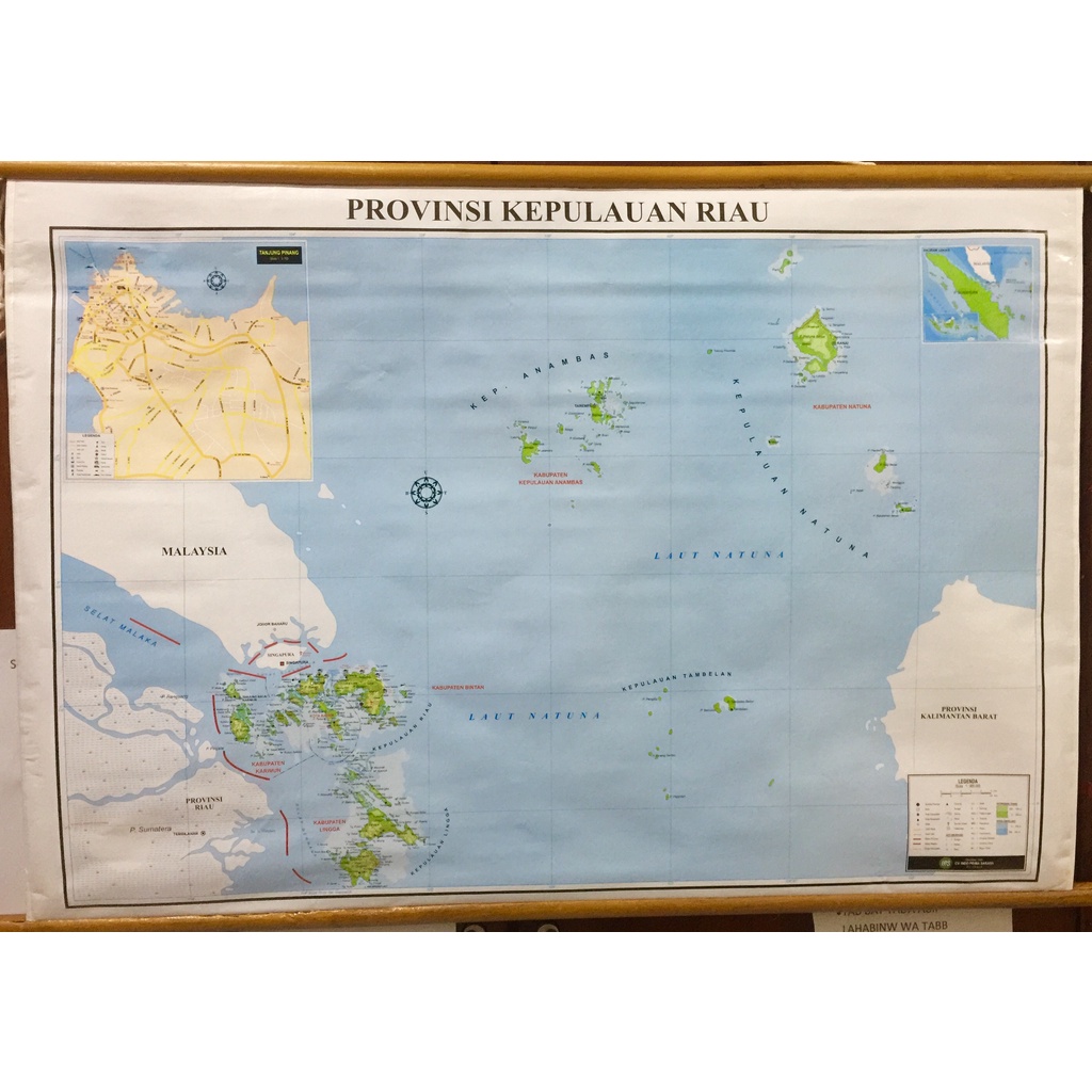 Jual Peta Prov Kepulauan Riau Peta dinding Indonesia|Shopee Indonesia