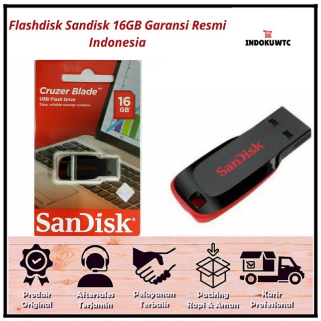 Flashdisk sandisk 16GB 100% Original | Shopee Indonesia