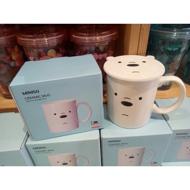 Jual MINISO WE BARE BEARS CERAMIC MUG ICE BEAR | Shopee Indonesia