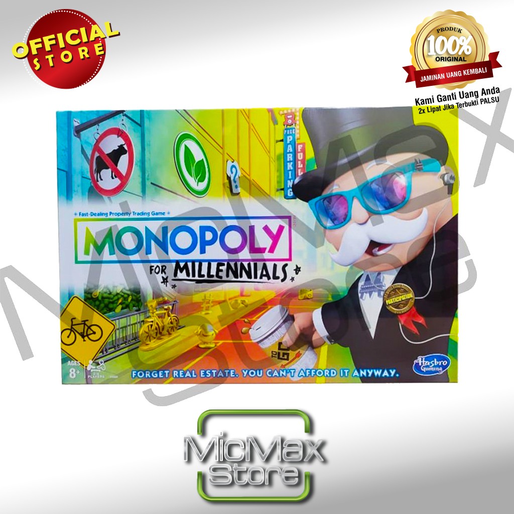 Jual Hasbro Gaming Monopoly For Millennials Boards Game Millennial ...