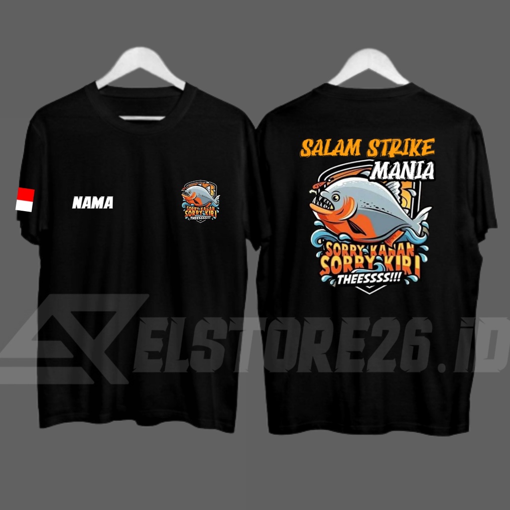 Jual TSHIRT FISHING PREMIUM || BISA CUSTOM NAMA,LOGO,TULISAN SENDIRI ...