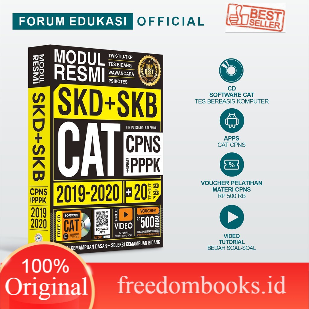 Jual Modul Resmi Skd Skb Cat Cpns Pppk 2019-2020 | Shopee Indonesia