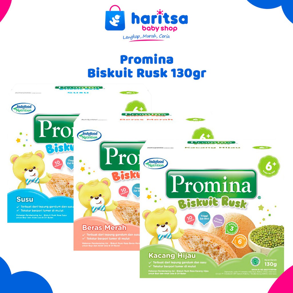 Jual Promina Biskuit Bayi Rusk 6+ 130gr | Shopee Indonesia