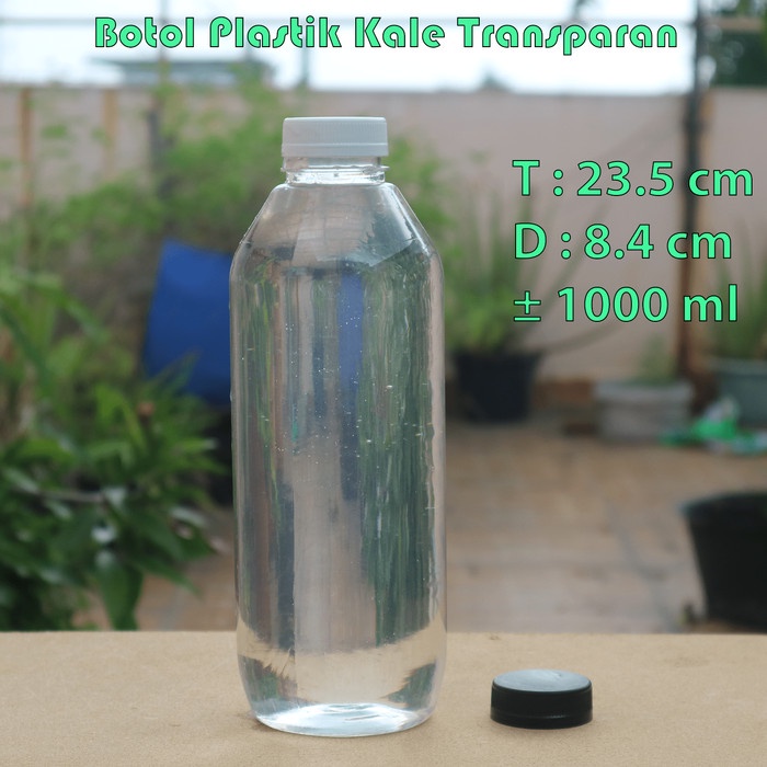 Jual Botol Kale 1000 ml Plastik 1 Liter Tebal Super | Shopee Indonesia