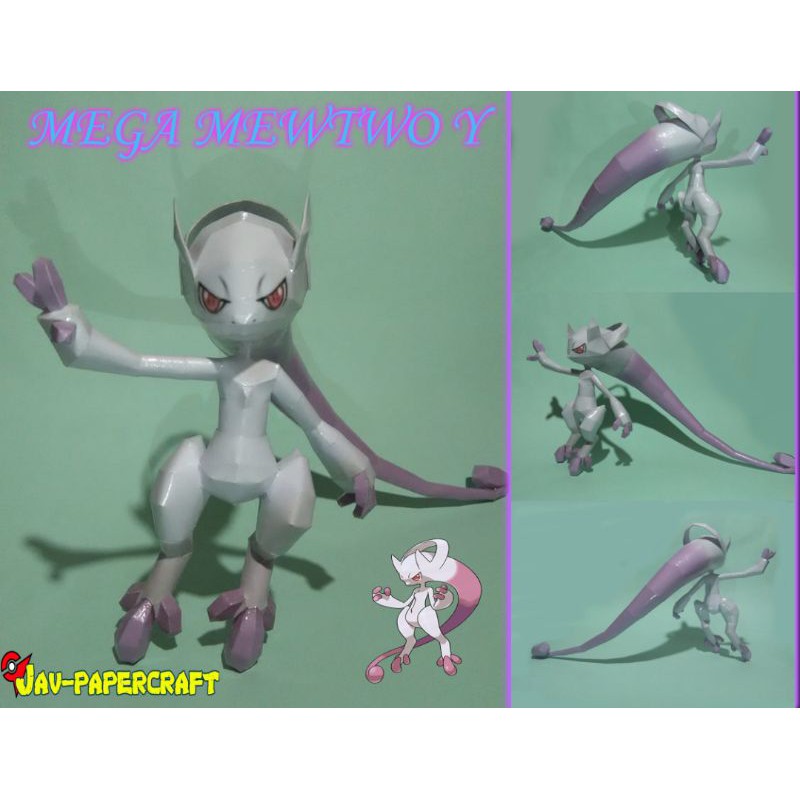 Jual Pokemon Mega Mewtwo Papercraft | Shopee Indonesia