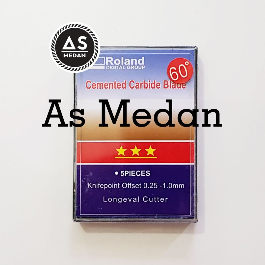 Jual Roland Blade 60 derajat Mata Pisau Mesin Cutting Sticker Jinka Rhinotec Teneth | Shopee ...