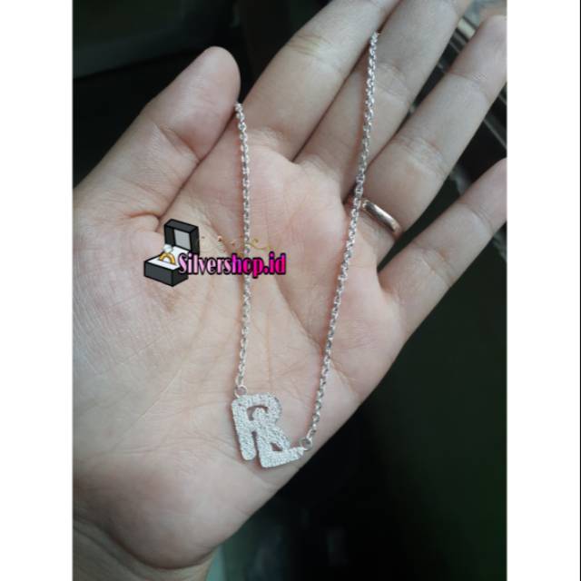 Jual Liontin 2 huruf inisial perak asli | Shopee Indonesia