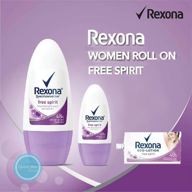 Jual REXONA WOMAN Deo Lotion Free Spirit Sachet 9gr/ 45gr (perpiece ...