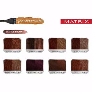 Jual Matrix Wonder Brown hair color ll Semir rambut Matrix 90 ml tanpa ...