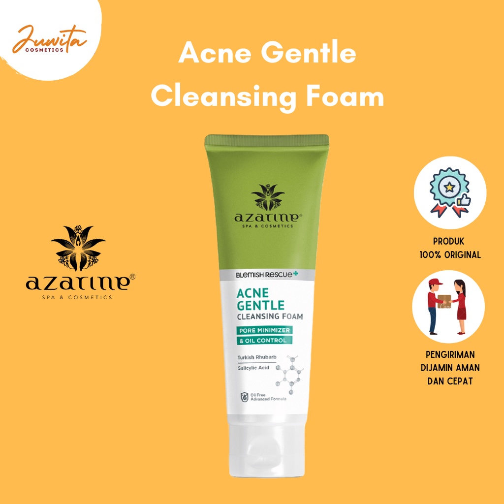 Jual Azarine Acne Gentle Cleansing Foam | Shopee Indonesia