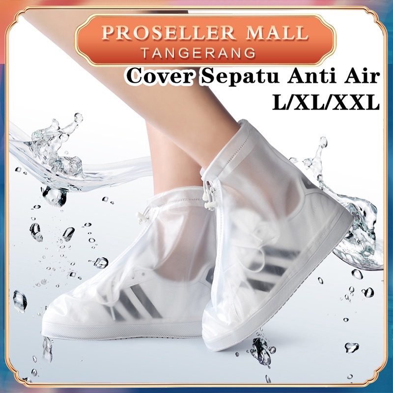 Jual Cover Sepatu Anti Air Hujan Sarung Pelindung Shoe Transparan Cover ...