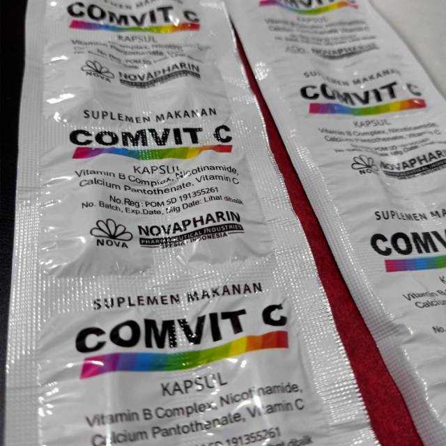 Jual Comvit vitamin C multivitamin 500mg 10 kapsul | Shopee Indonesia