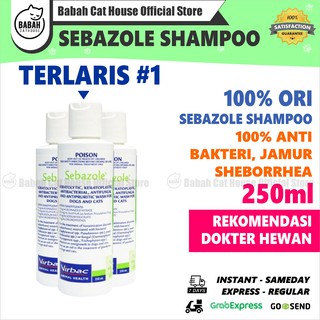 Jual SEBAZOLE BOTOL 250ml Shampo Kucing Anti Jamur Sampo Virbac Shampoo ...