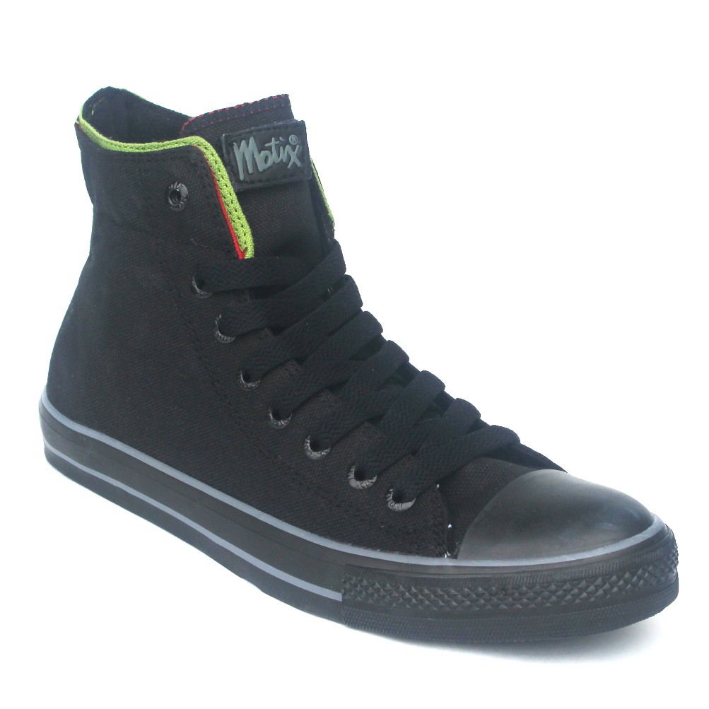 Jual Motix America Hi Black Grey | Shopee Indonesia
