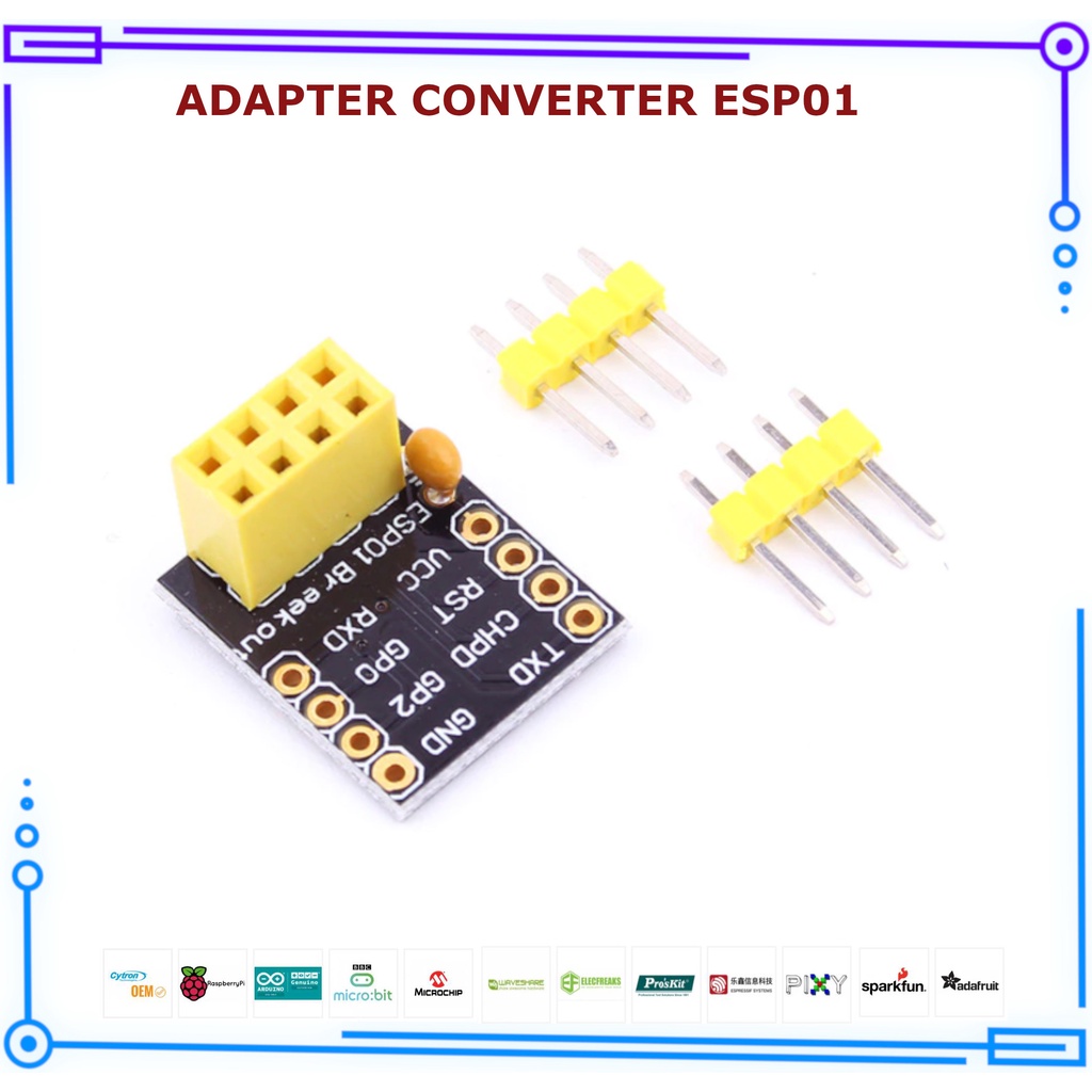 Jual ESP8266 ESP01 ESP01S Breakout Adapter Wifi ESP 01 | Shopee Indonesia