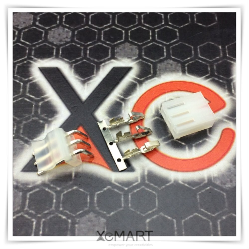 Jual Konektor 3 Pin CH Connector 3.96mm Pitch 3P Siku Bengkok CKM ...