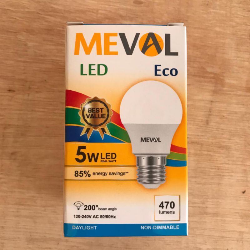 Jual Lampu LED Meval Eco 5 Watt // Lampu LED Meval Eco 5 Watt | Shopee ...