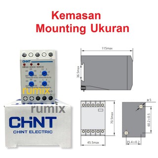 Jual Phase Failure Relay Chint XJ3-D Chint Xj3D 308V AC Over Under ...