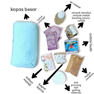 Jual Kain kafan perlengkapan jenazah mayit pria wanita komplit satu set ...