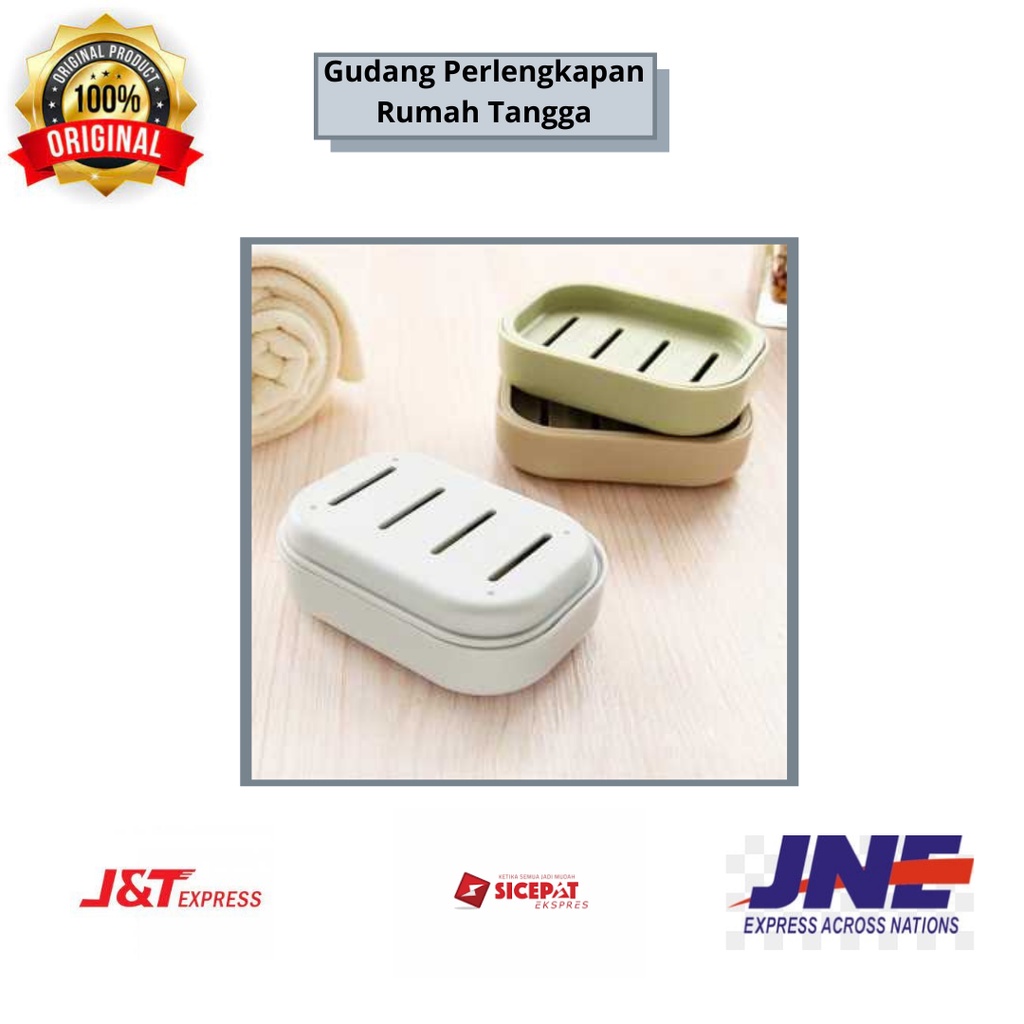 Jual Tempat Sabun Mandi 2 Lapis / Rak Sabun Batang Container Soap Drain ...