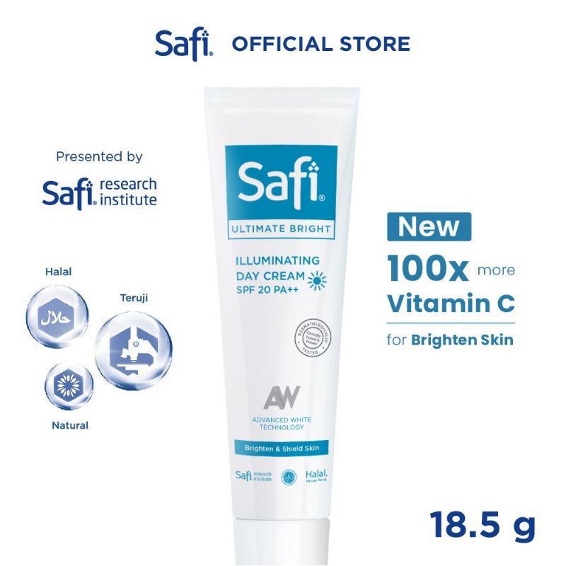 Jual Safi Ultimate Bright Illuminating Day Cream SPF 20 PA++ | Shopee Indonesia