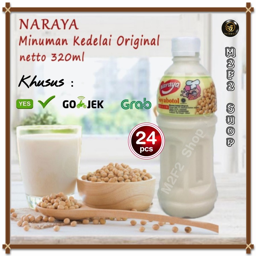 Jual Naraya Minuman Susu Kedelai | Soya Botol - 320 ml Kemasan Karton ...