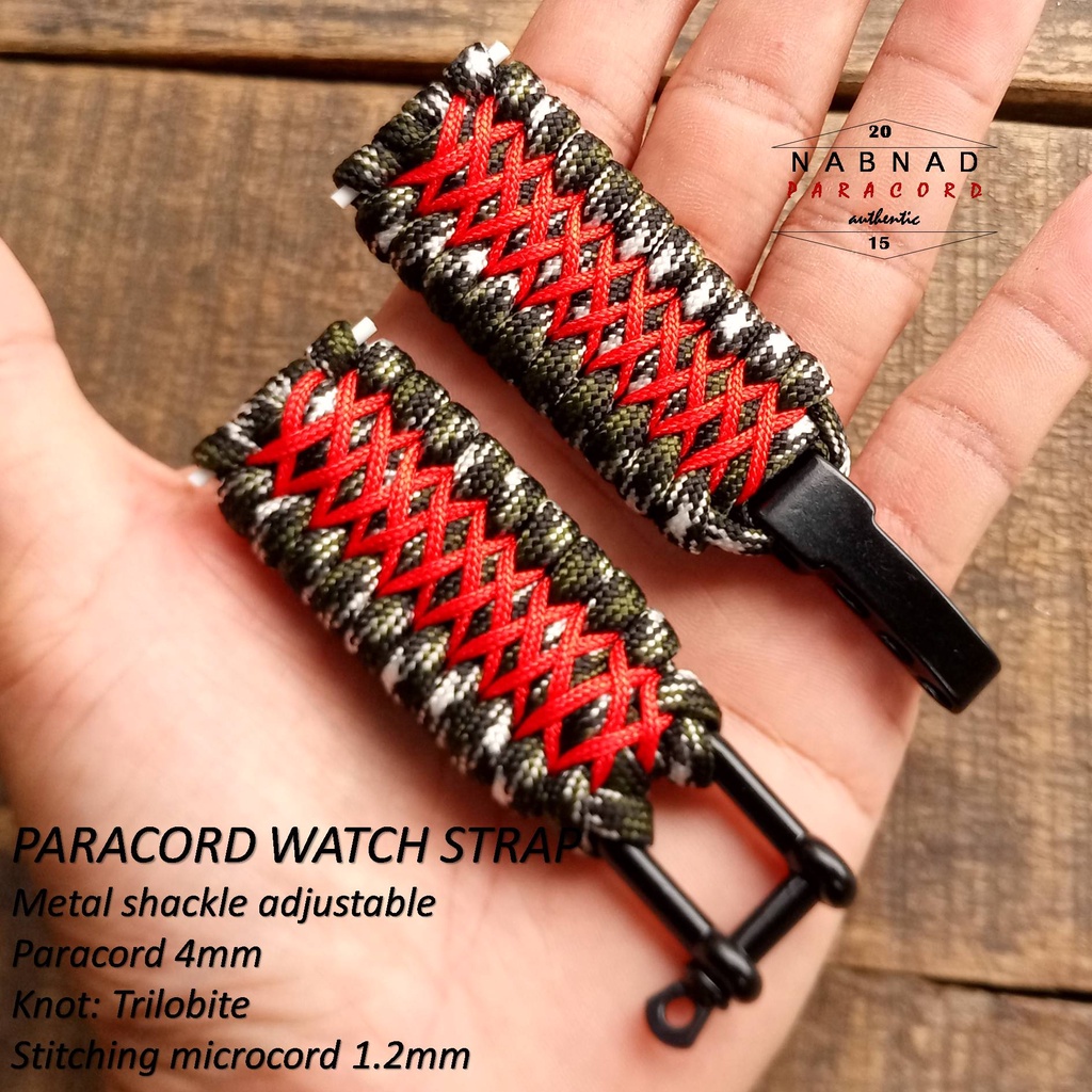 Jual Nabnad Strap Jam Tangan Outdoor Custom Watchstrap Paracord ...