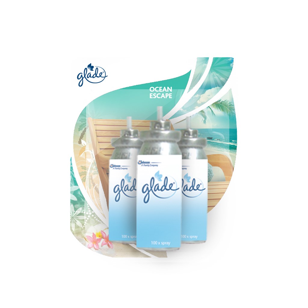 Jual Glade Ocean Escape Pewangi Ruangan Refill 3x9gr | Shopee Indonesia