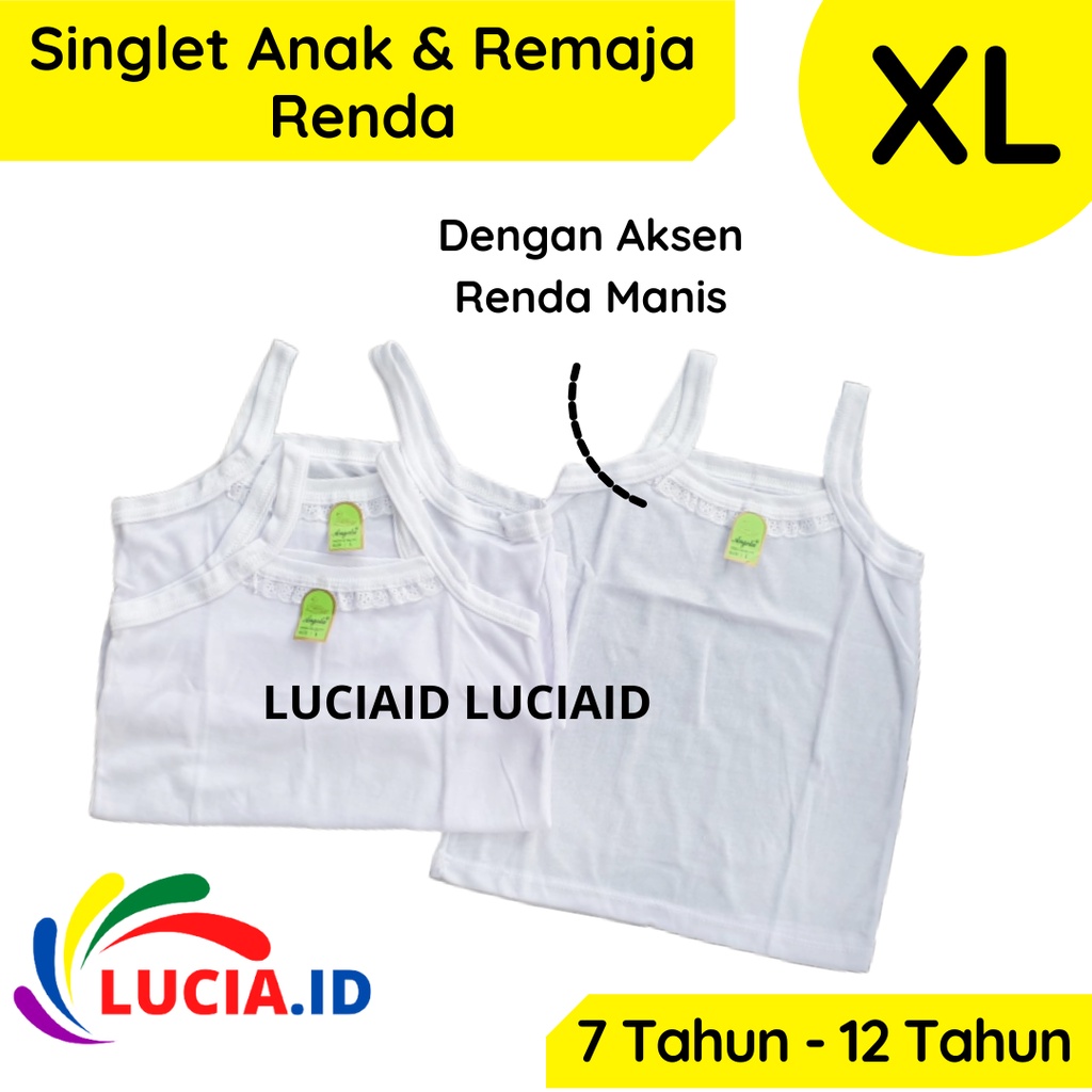Jual Singlet / Kaos Dalam Anak Remaja SIZE XL Warna Putih Dewasa SD SMP ...