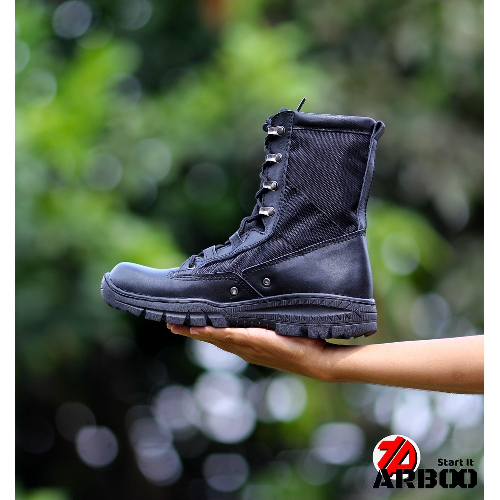 Jual Sepatu Comando ARBOO PDL SAFETY KULIT SAPI Asli Ujung BESI Militer ...