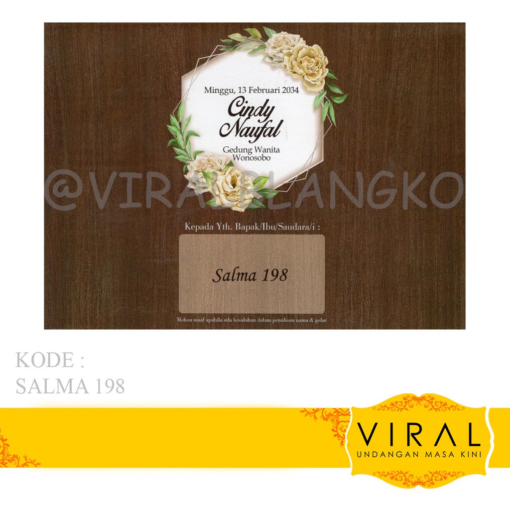Jual Blangko Undangan Salma 198 Harga Murah | Shopee Indonesia Jual Blangko Undangan Salma 198 Harga Murah | Shopee Indonesia