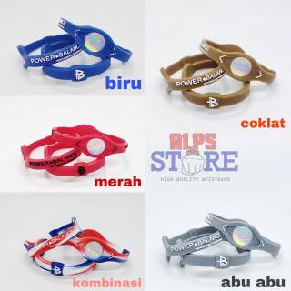POWER BALANCE GELANG SPORT WRISTBAND BRACELET RUBBER KARET powerbalance ...