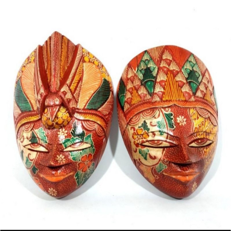 Jual Topeng Kayu Wajah Wayang Rama Shinta | Shopee Indonesia