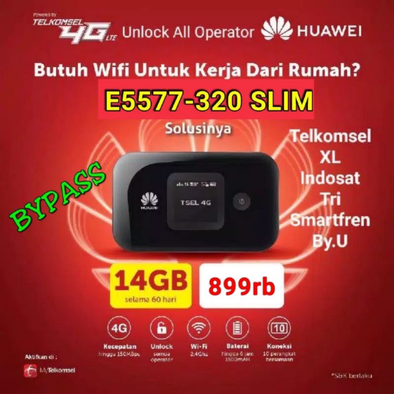 Jual MIFI HUAWEI E5577-320 MODEM WIFI UNLOCK 3G 4G ALL OPERATOR ROUTER ...